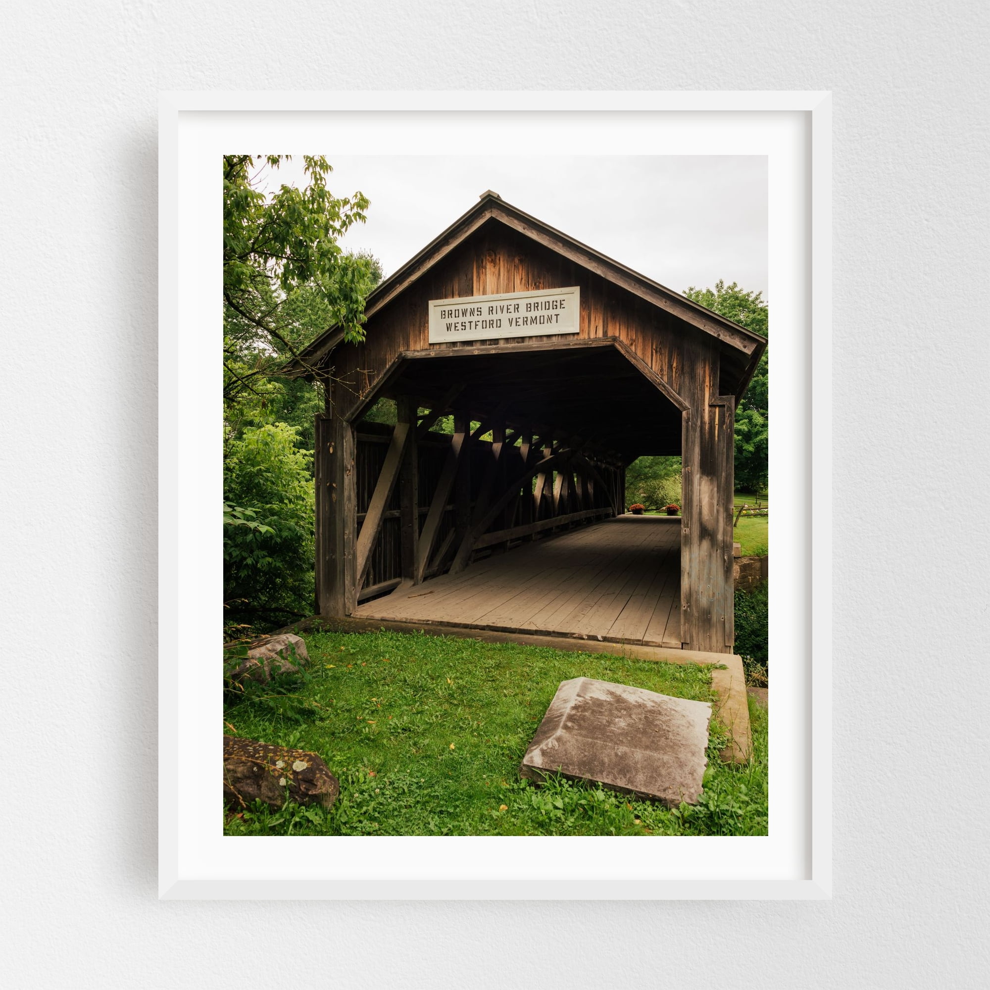 Browns River Covered Bridge 02 - Westford Vermont Photography Bridge Rustic Architecture Rural ...
