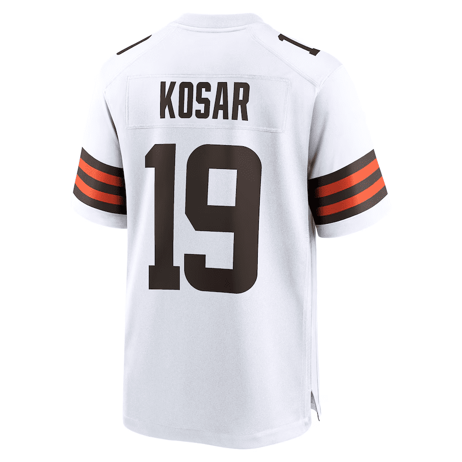 Browns Youth Bernie Kosar#19 Player Game Jersey Team Fans Classic Embroidered Short Sleeves ...