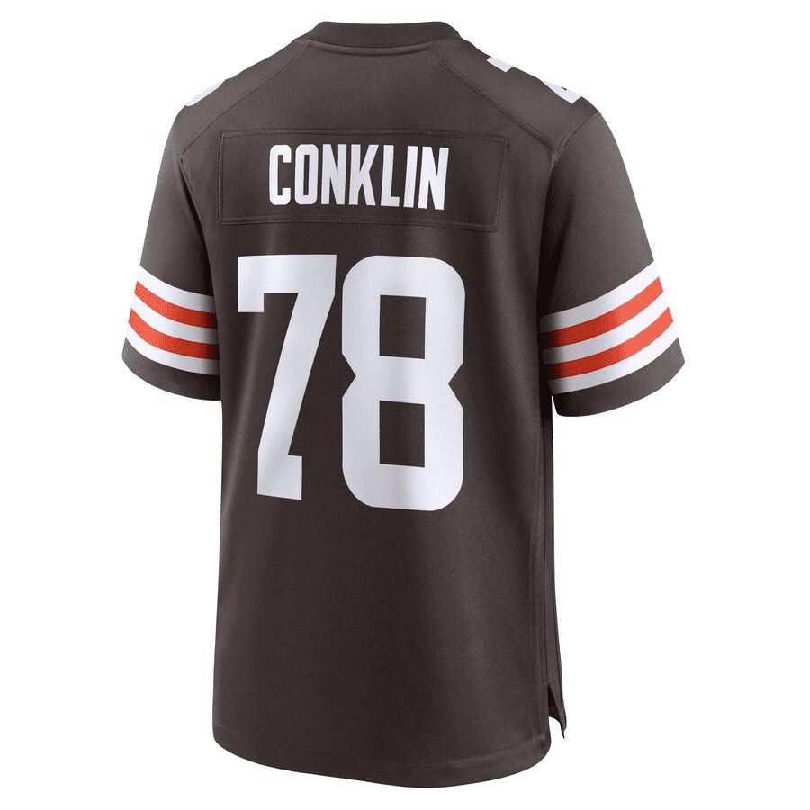 Browns Men's Home Limited Jack Conklin#78 Fans short sleeve Game Jersey ...