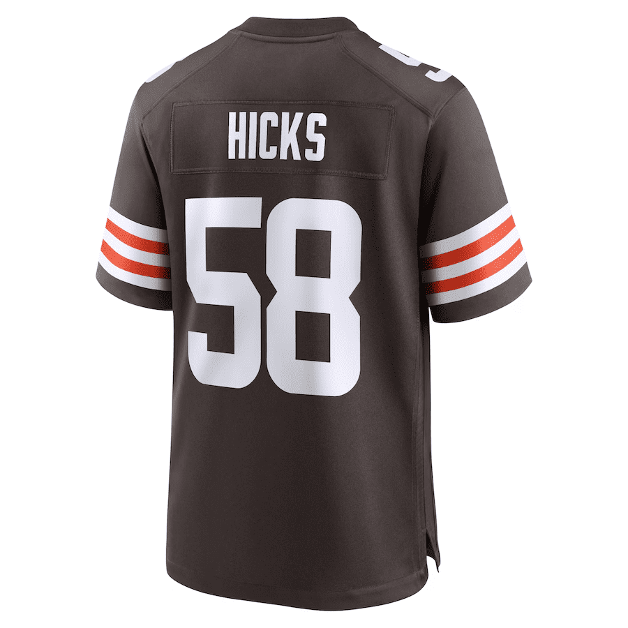 Browns Youth Home Limited Jordan Hicks#58 Fans short sleeve Game Jersey ...