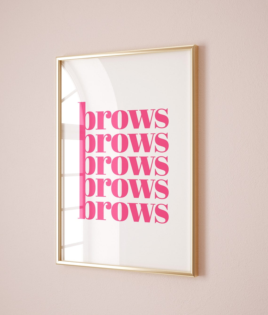 Brows Beauty Salon Wall Art Brow Artist Decor, Stretched Canvas Size ...