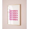 Brows Beauty Salon Wall Art Brow Artist Decor, Stretched Canvas Size ...