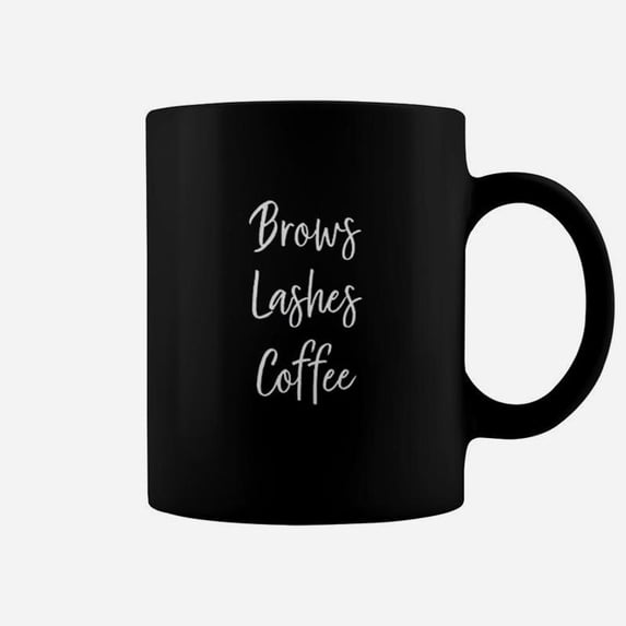 Brows Lashes Coffee Funny Makeup Artist Mascara Microblading - Walmart.com
