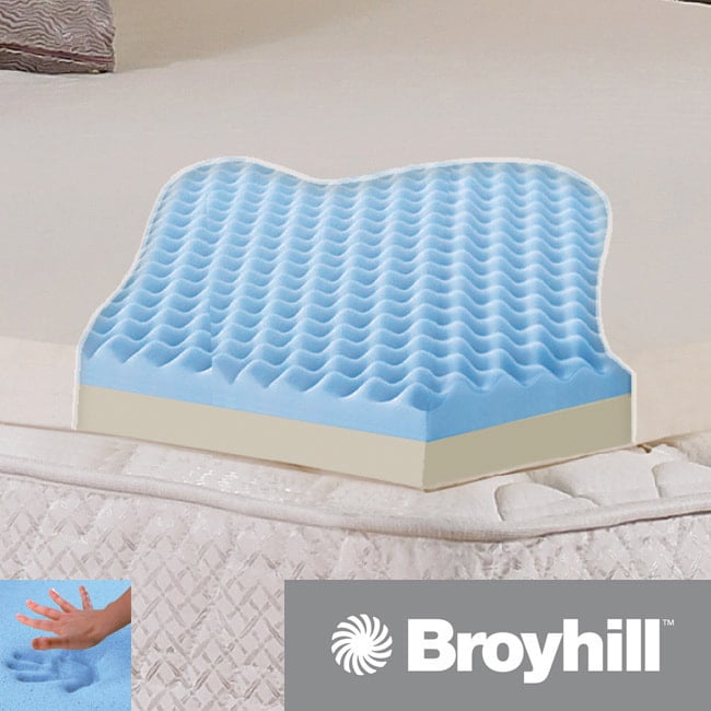 Broyhill Classic Dual layer 2 inch Gel Foam Mattress Topper with ...