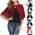 Brqkzdu Cropped Bolero Shrug for Women Lightweight Open Front 3/4 ...