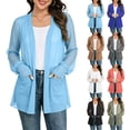 Brqkzdu Kimonos Cardigans for Women Long Sleeve Open Front Sheer ...