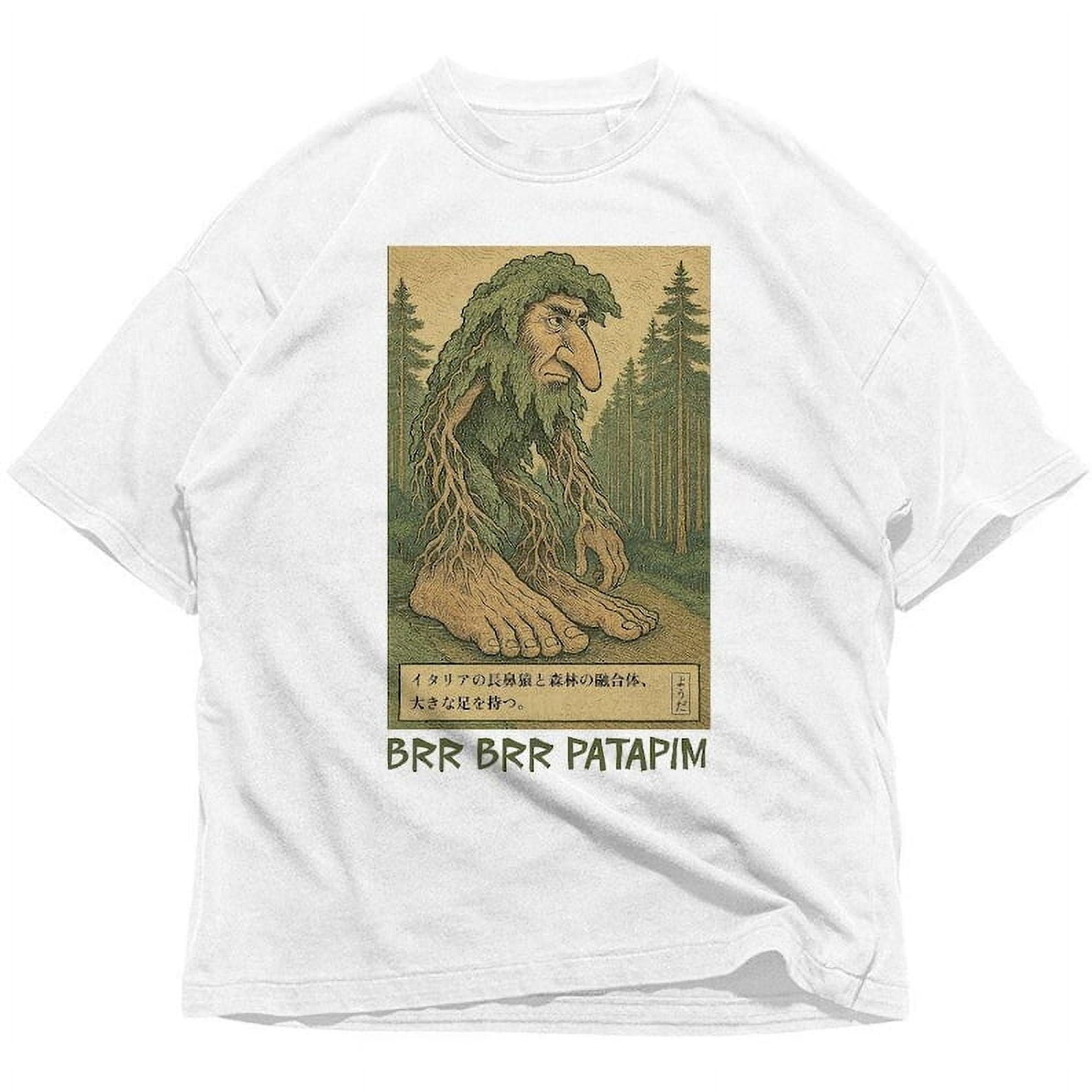 Brr Brr Patapim Brainrot T-Shirt, Funny Ukiyo-E Japanese Art Tee, Meme ...