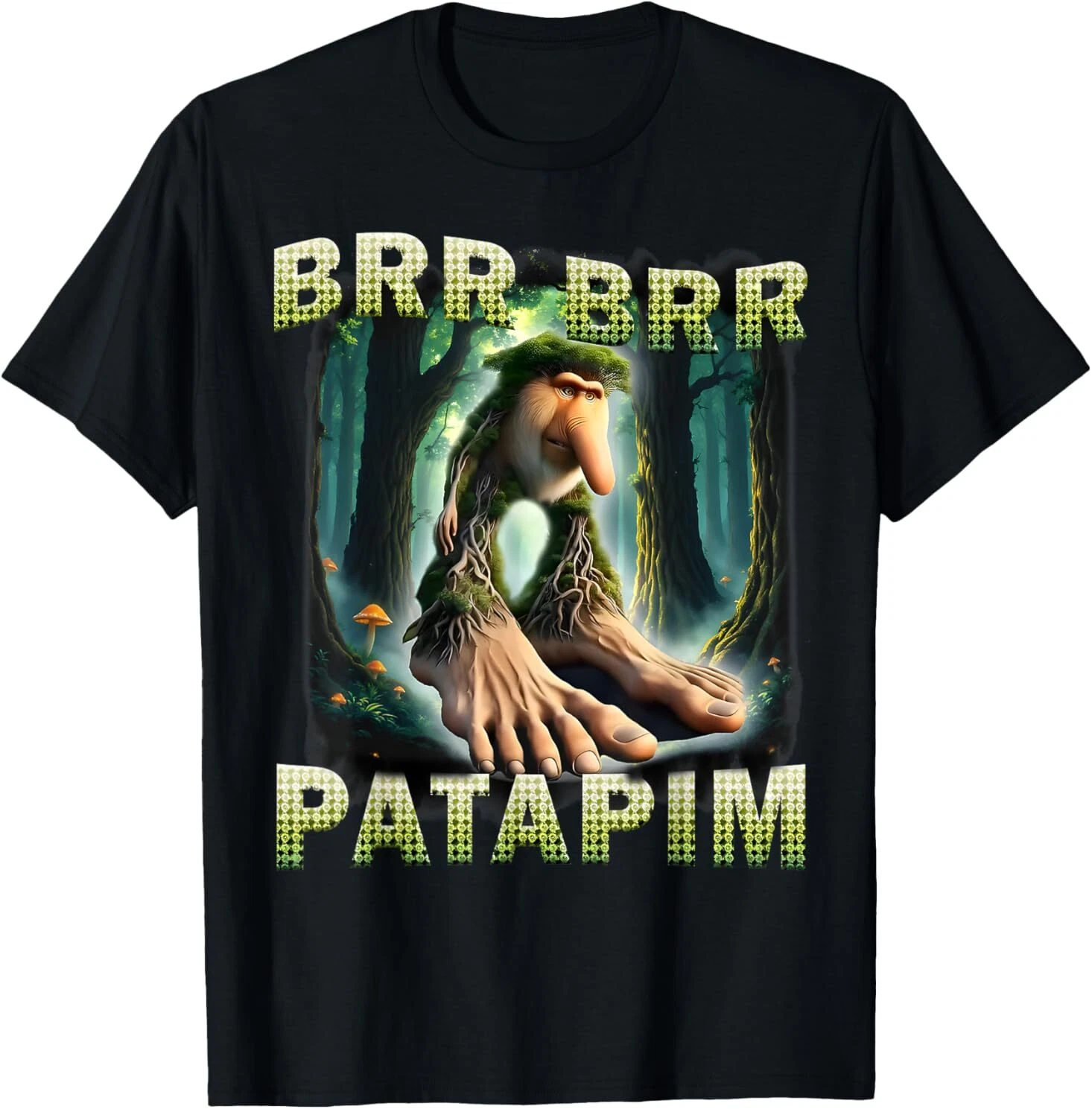 Brr Brr Patapim Funny Italian Meme Brainrot Humor T-Shirt - Walmart.com