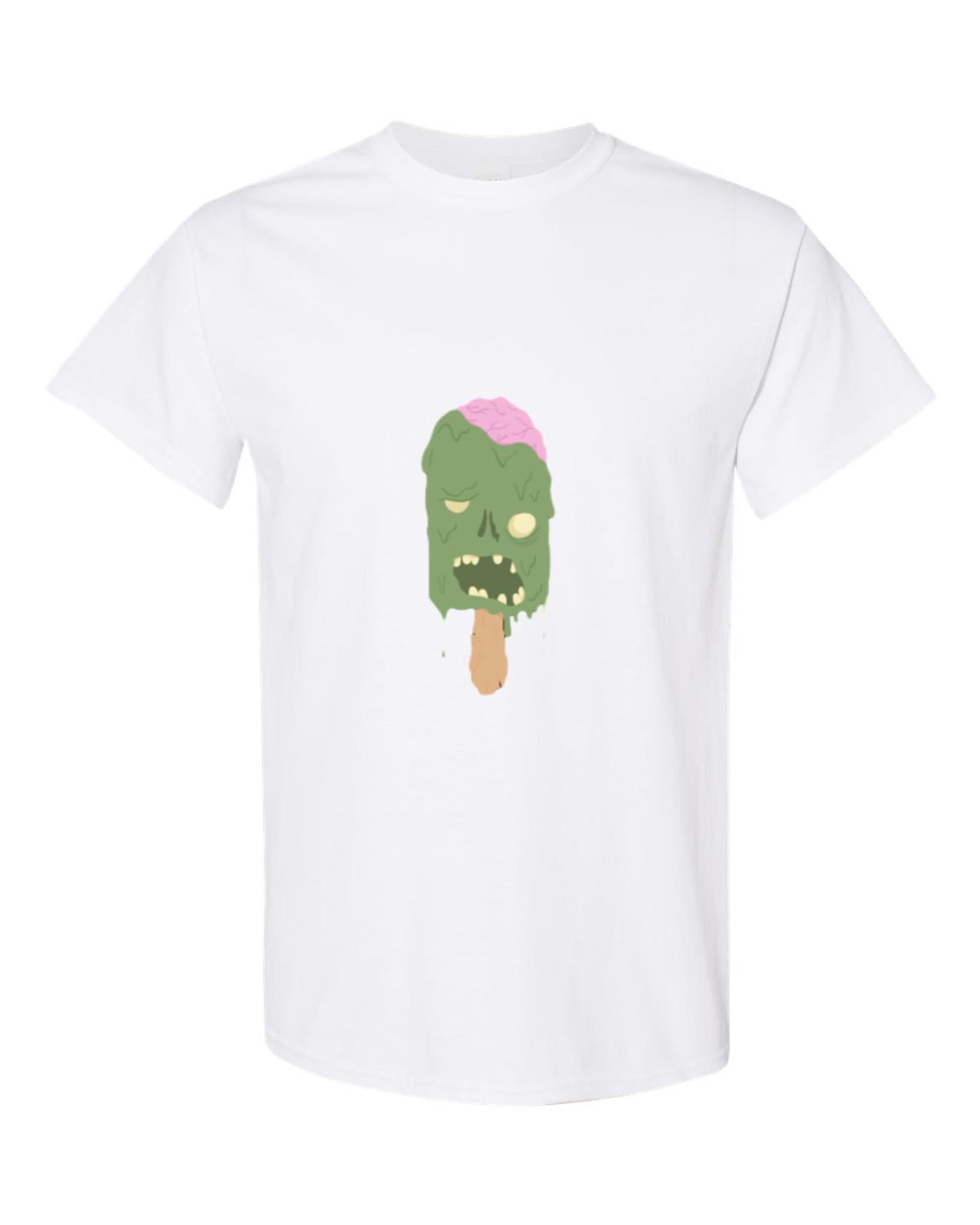Brraaaain Freeze Funny Ice Cream Slushie Cold Summer Zombie Pun ...