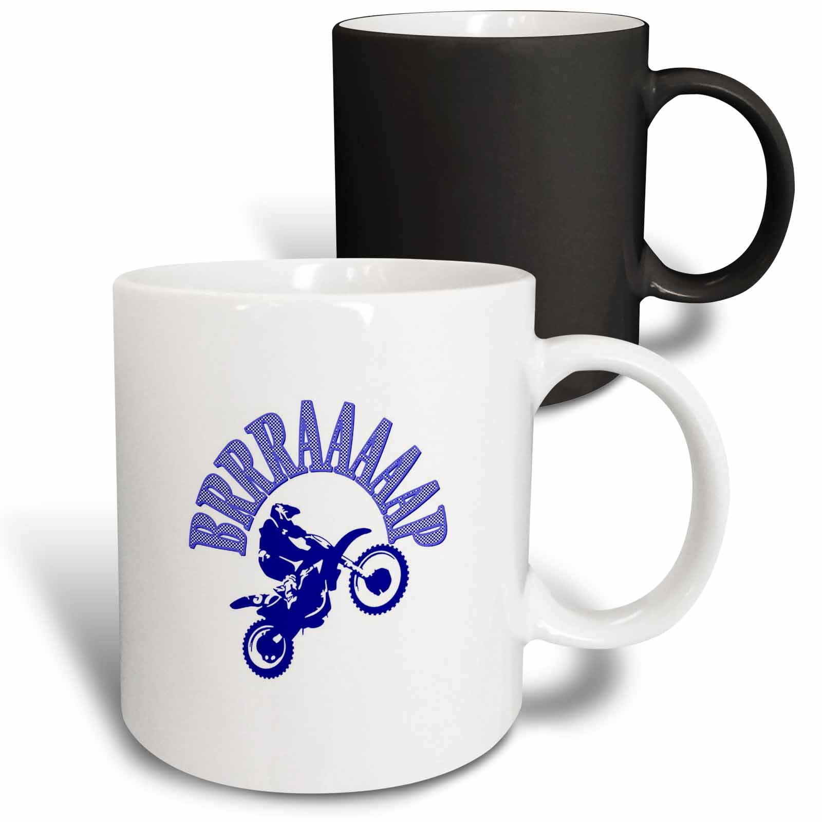 3drose, Brrraaaaap Dirtbike Motocross Design in Blue, 11oz Magic ...