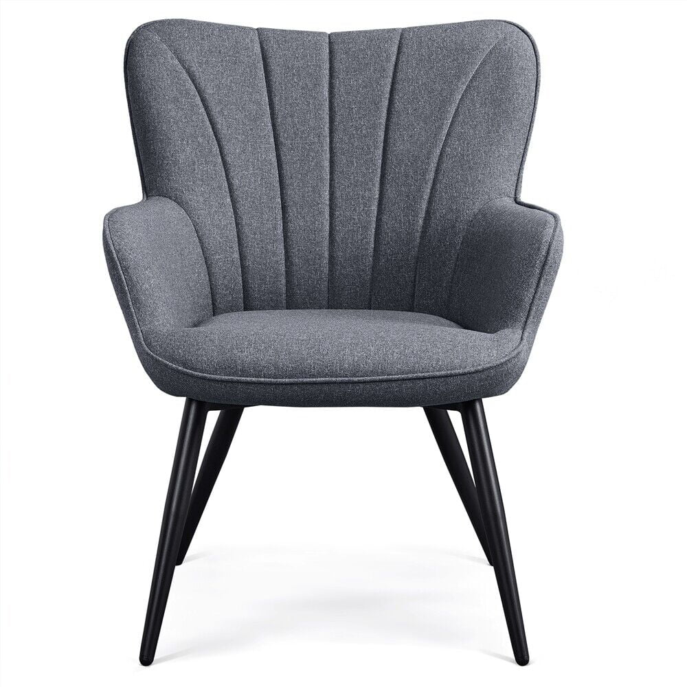 Brtye Accent Chair, Modern and Elegant Armchair, Linen Fabric Vanity ...