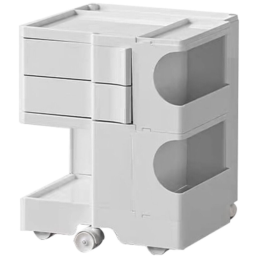 Brtye Bedside Table,Movable Rotating Storage Bedside Table, Night Stand ...