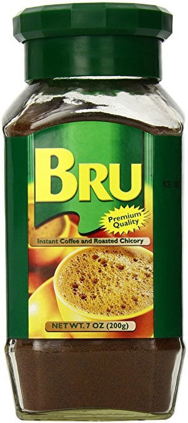 Bru Instant Coffee and Roasted Chicory, 7.1 oz Jar - Walmart.com