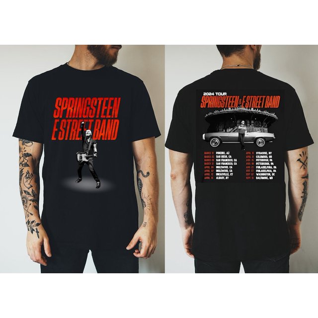 Bru,ce Springsteen And E Street #2024 Tour Shirt, E Street 2 Side Shirt ...