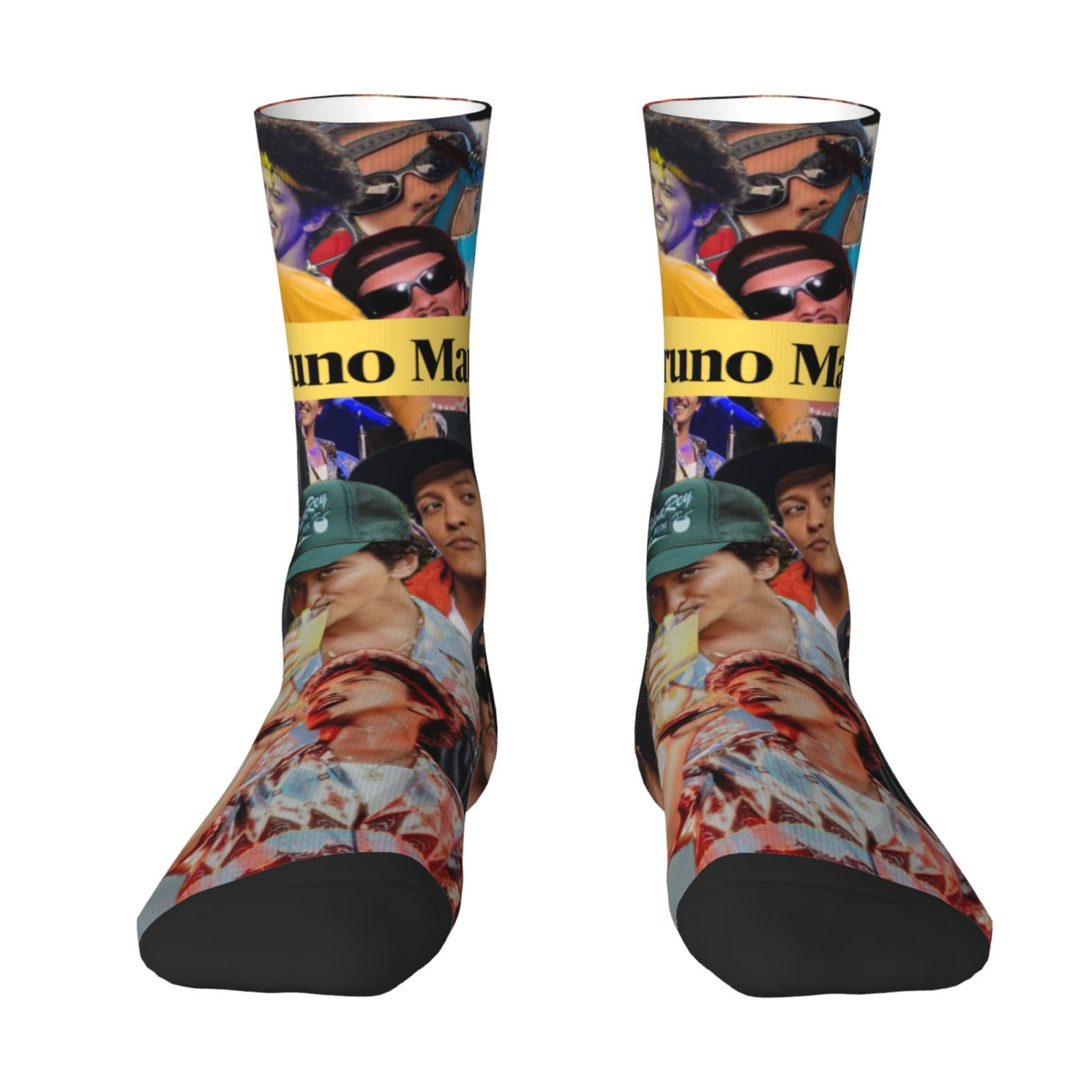 Bru-no Mar Socks Athletic Sport Colorful Novelty Graphic Crew Tube ...