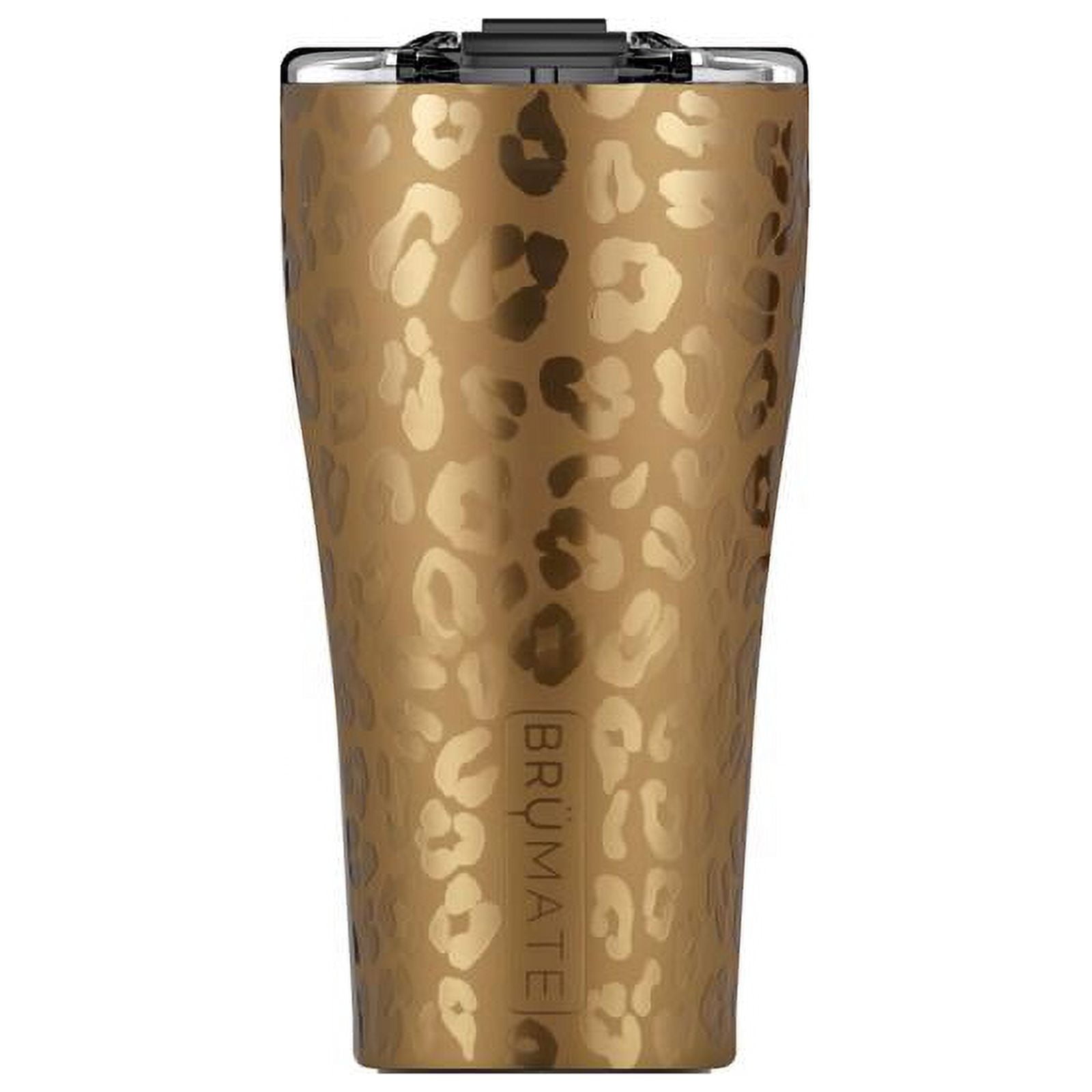BruMate 22 oz Imperial Pint Gold Leopard BPA Free Insulated Tumbler ...