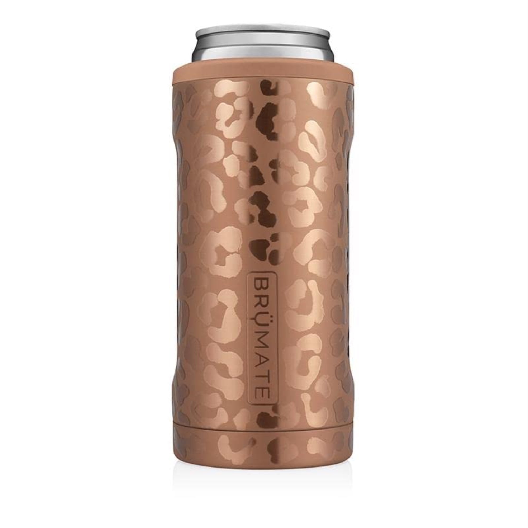 BruMate Hopsulator 12 oz Leopard Gold BPA Free Slim Can Insulator ...