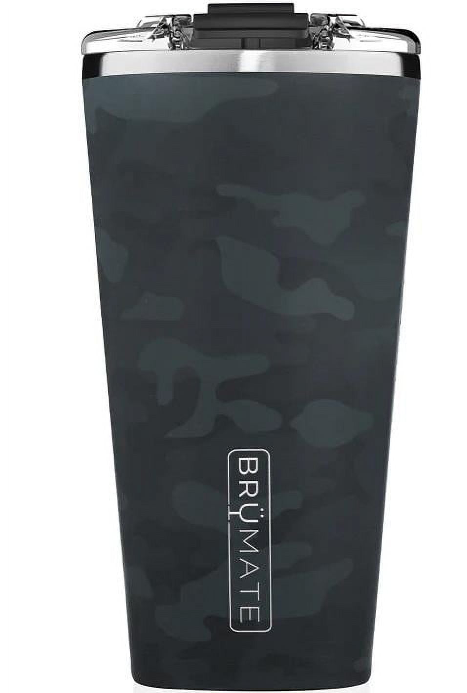BruMate Imperial Pint 20 oz Pint Matte Black BPA Free Vacuum Insulated ...