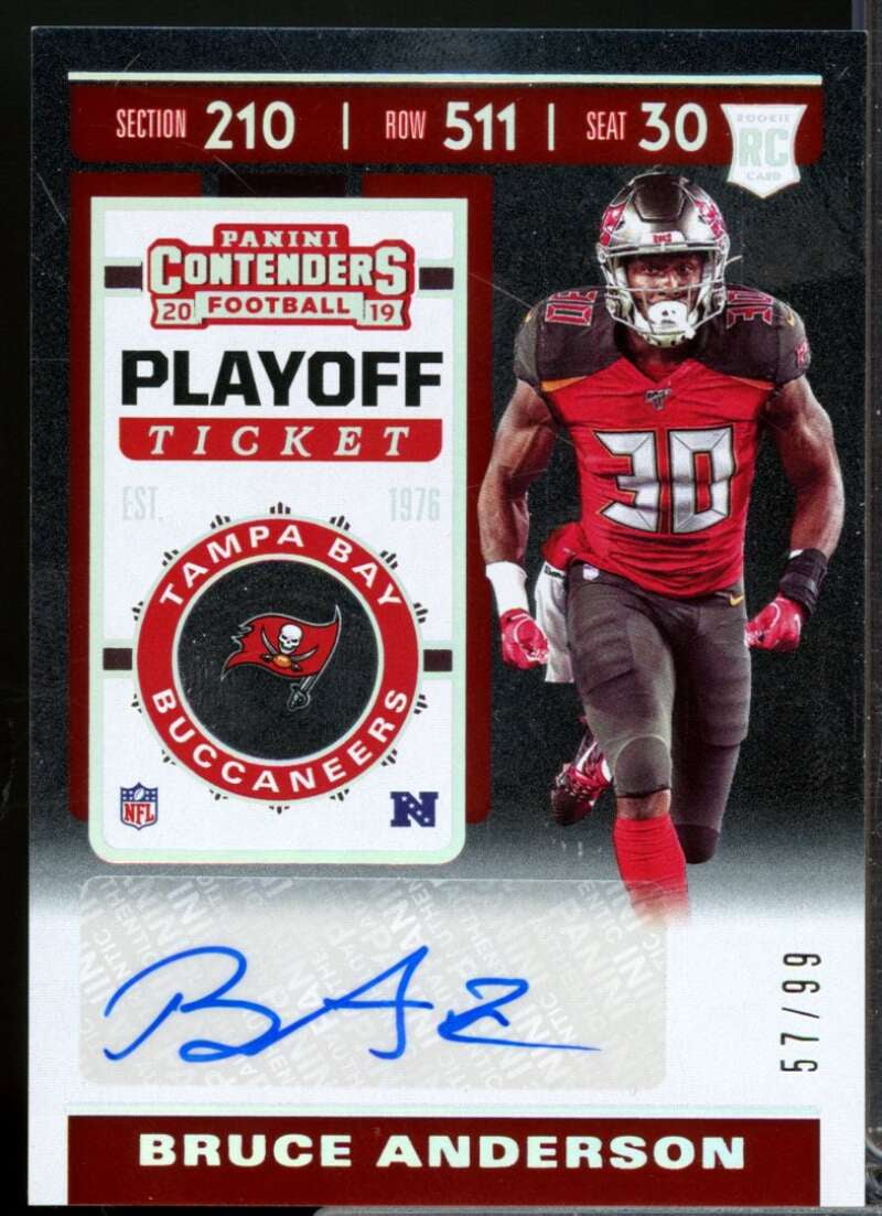 Bruce Anderson /99 2019 Panini Contenders Rookie Autograph Playoff ...