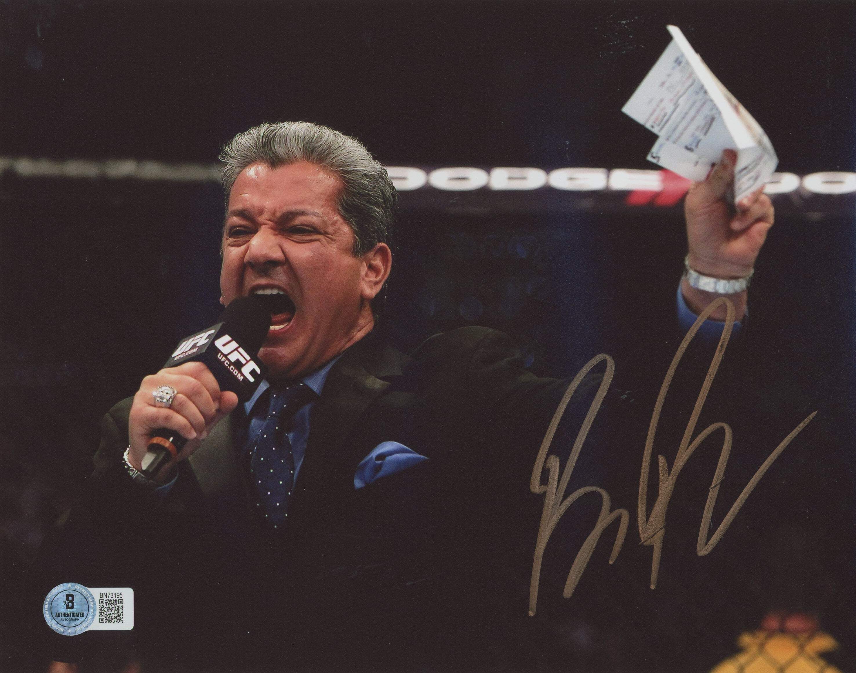 Bruce Buffer MMA Authentic Signed 8x10 Photo Autographed BAS #BN73195 ...