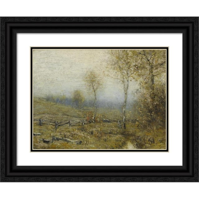 Bruce Crane 14x11 Black Ornate Wood Framed Double Matted Museum Art ...