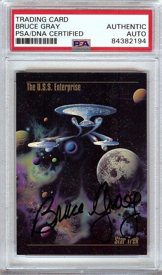 Bruce Gray Signed Autographed Trading Card Star Trek: TNG PSA 84382194 ...