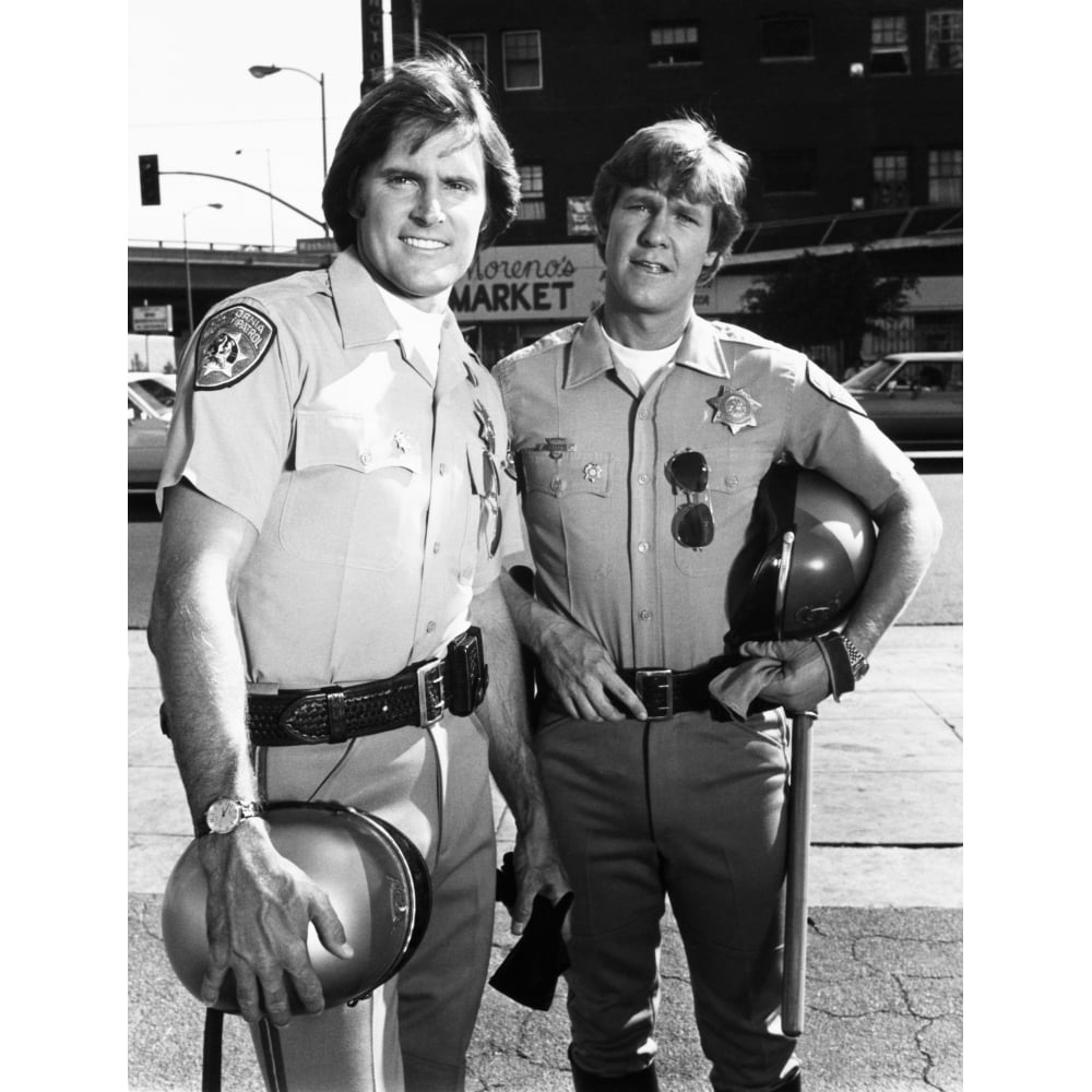 Bruce Jenner As Officer Steve Mcleish With Larry Wilcox Playing Jon ...