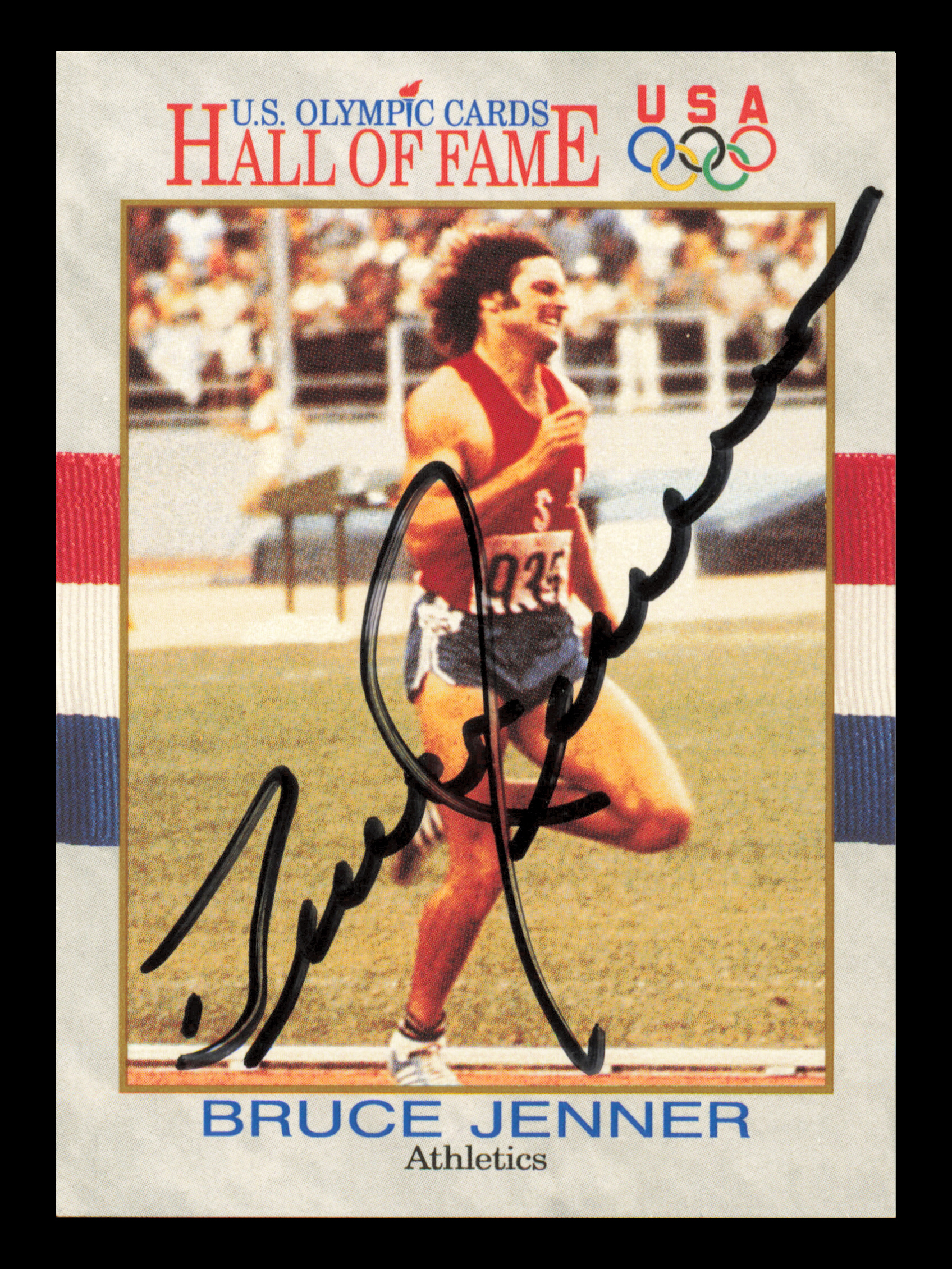 Bruce Jenner Autographed 1991 Impel U.S. Olympics Card #33 SKU #240686 ...