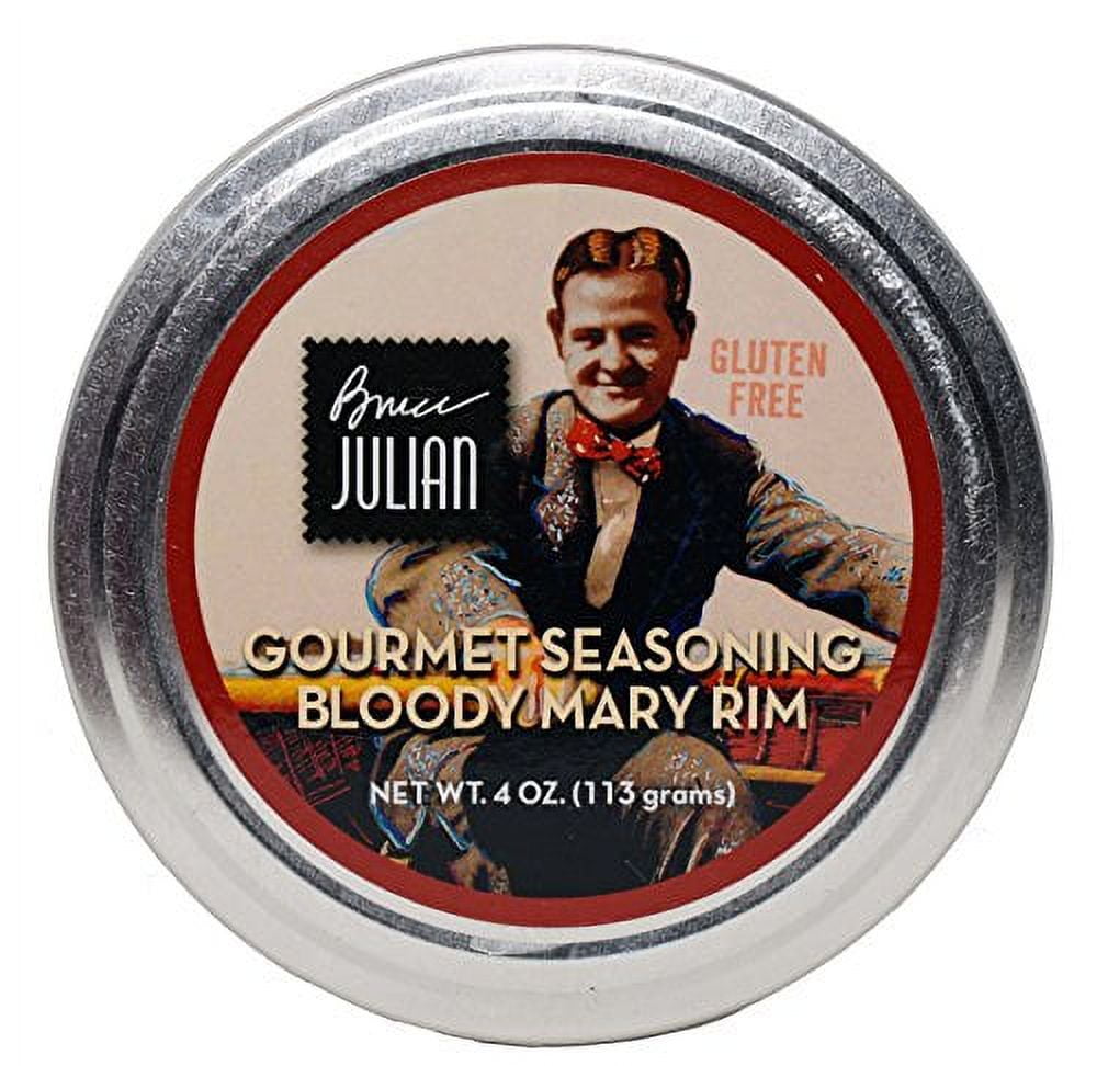 Bruce Julian Bloody Mary Rim Salt - in 4 Ounce Decorative Rimmer Tin ...