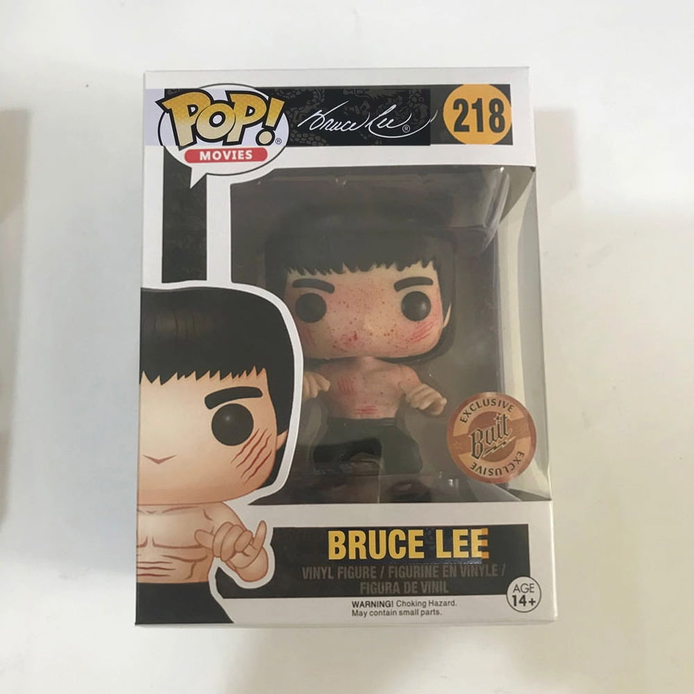 Bruce Lee #218 Black Pants Blood Splatter Bait Exclusive Vinyl Figures Pop! Multicolor Model ...