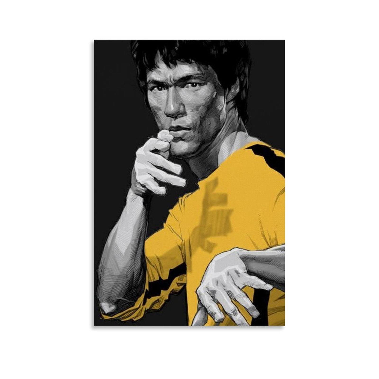 Bruce Lee (4) Painting Vintage Poster Picture Print Wall Art Poster ...