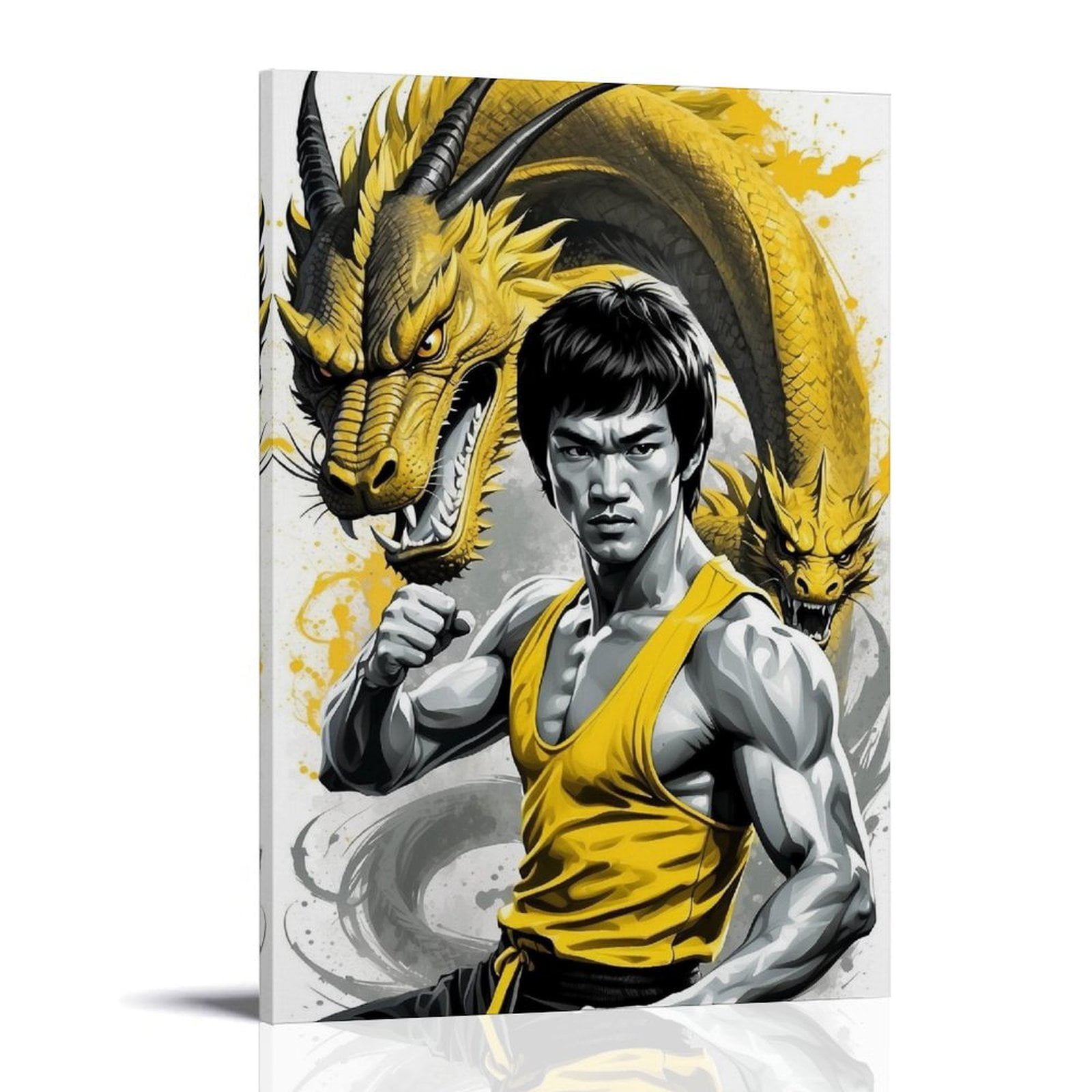 Bruce Lee (8) Painting Vintage Poster Picture Print Wall Art Poster Painting Canvas Posters ...