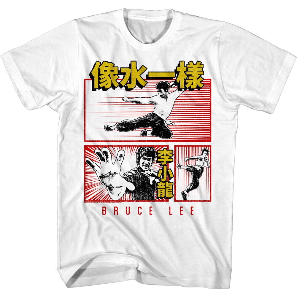Bruce Lee Chinese Comic Men's T Shirt Ninja Sketch Art Legend Kung Fu ...