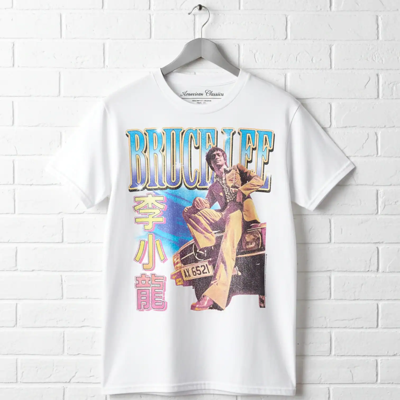 Bruce Lee Chinese Cool Men's T Shirt (White, Adult6XL) - Walmart.com
