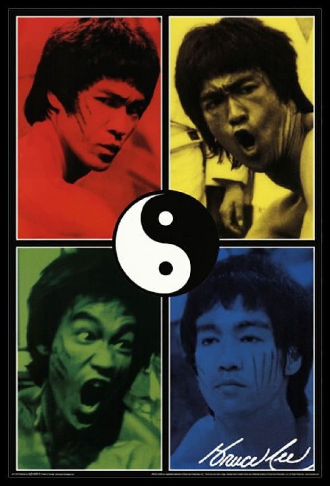 Bruce Lee - Colors Laminated & Framed Poster (24 x 36) - Walmart.com