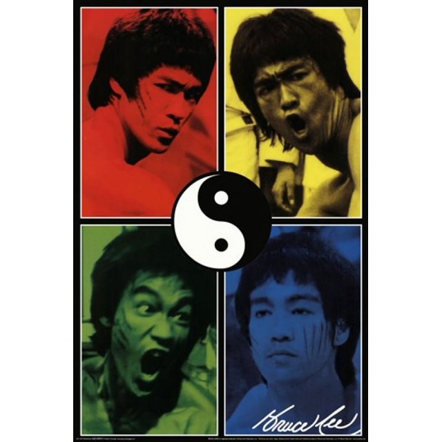 Bruce Lee - Colors Poster (24 x 36) - Walmart.com