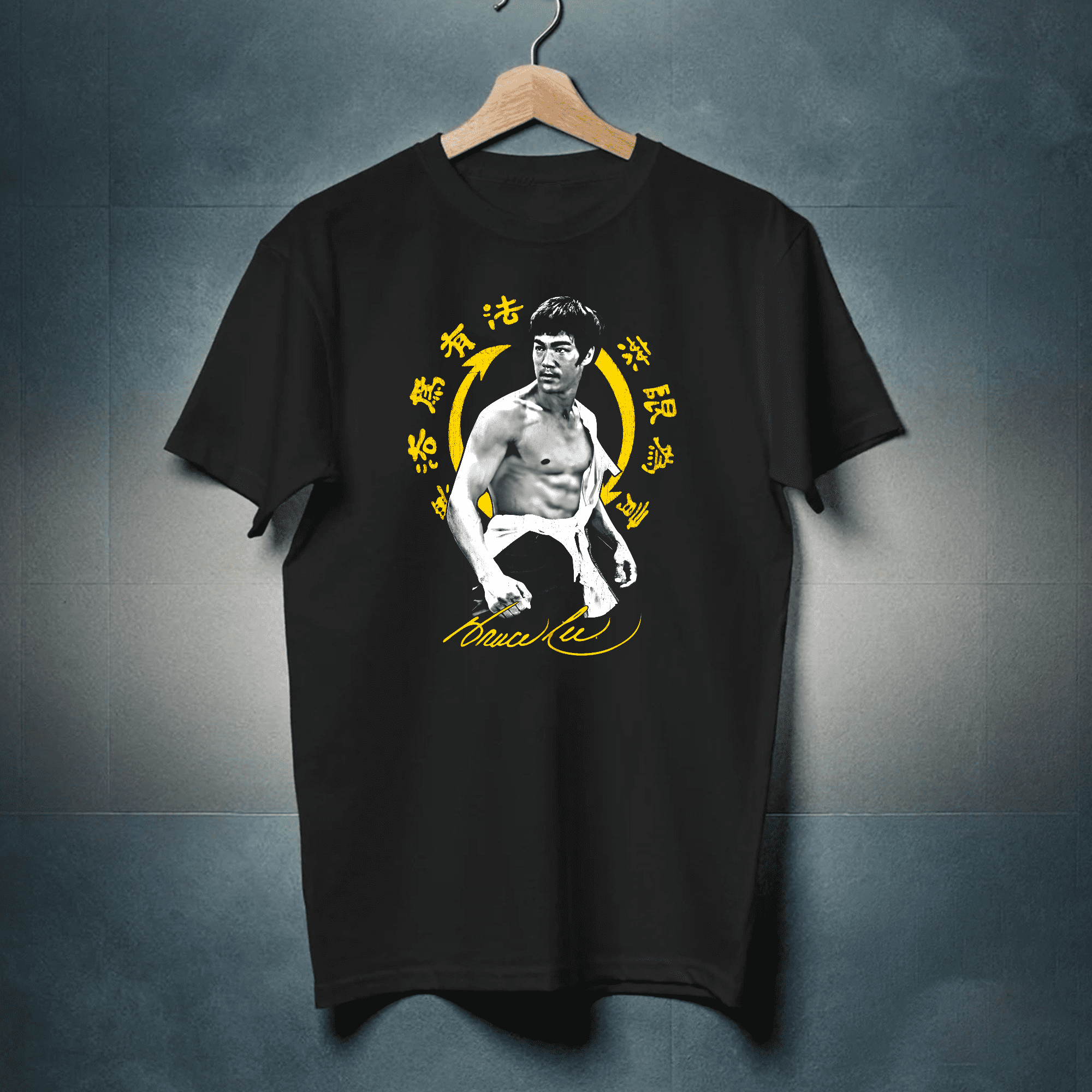 Bruce Lee Core Symbol Black T-shirt - Walmart.com