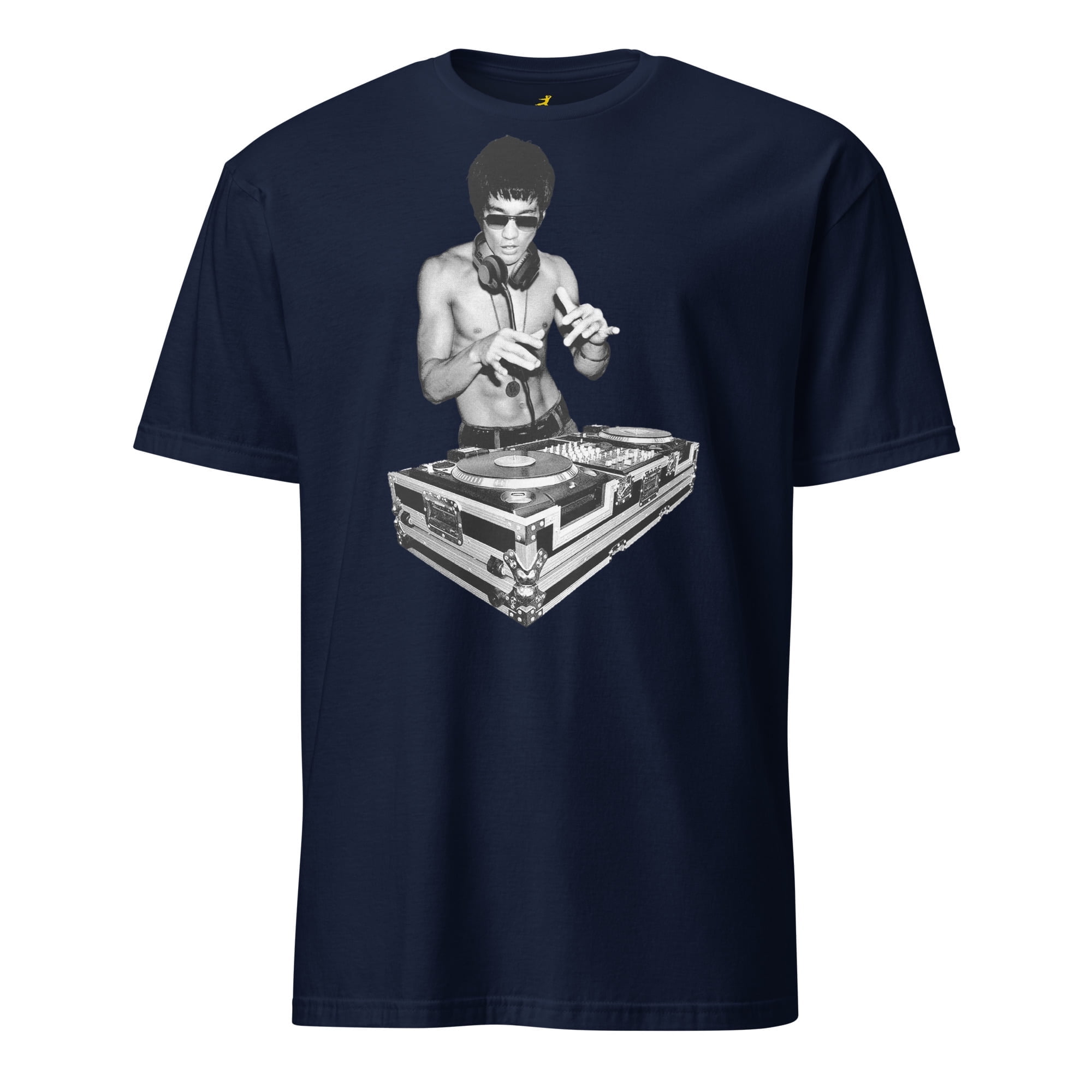Bruce Lee DJ Dragon Original Unisex Short Sleeve T-Shirt (Navy, L) - Walmart.com