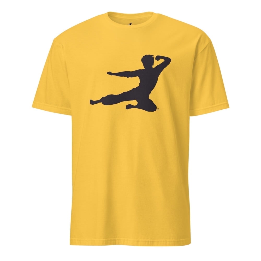 Bruce Lee Flying Man Black Logo Short-Sleeve Unisex T-Shirt (Daisy, 3XL ...