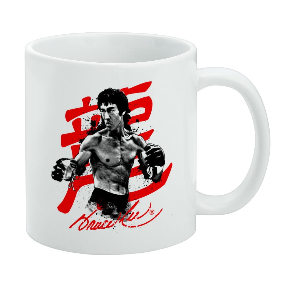 Bruce Lee Signature Ceramic Coffee Mug, Novelty Gift Mugs for Coffee ...