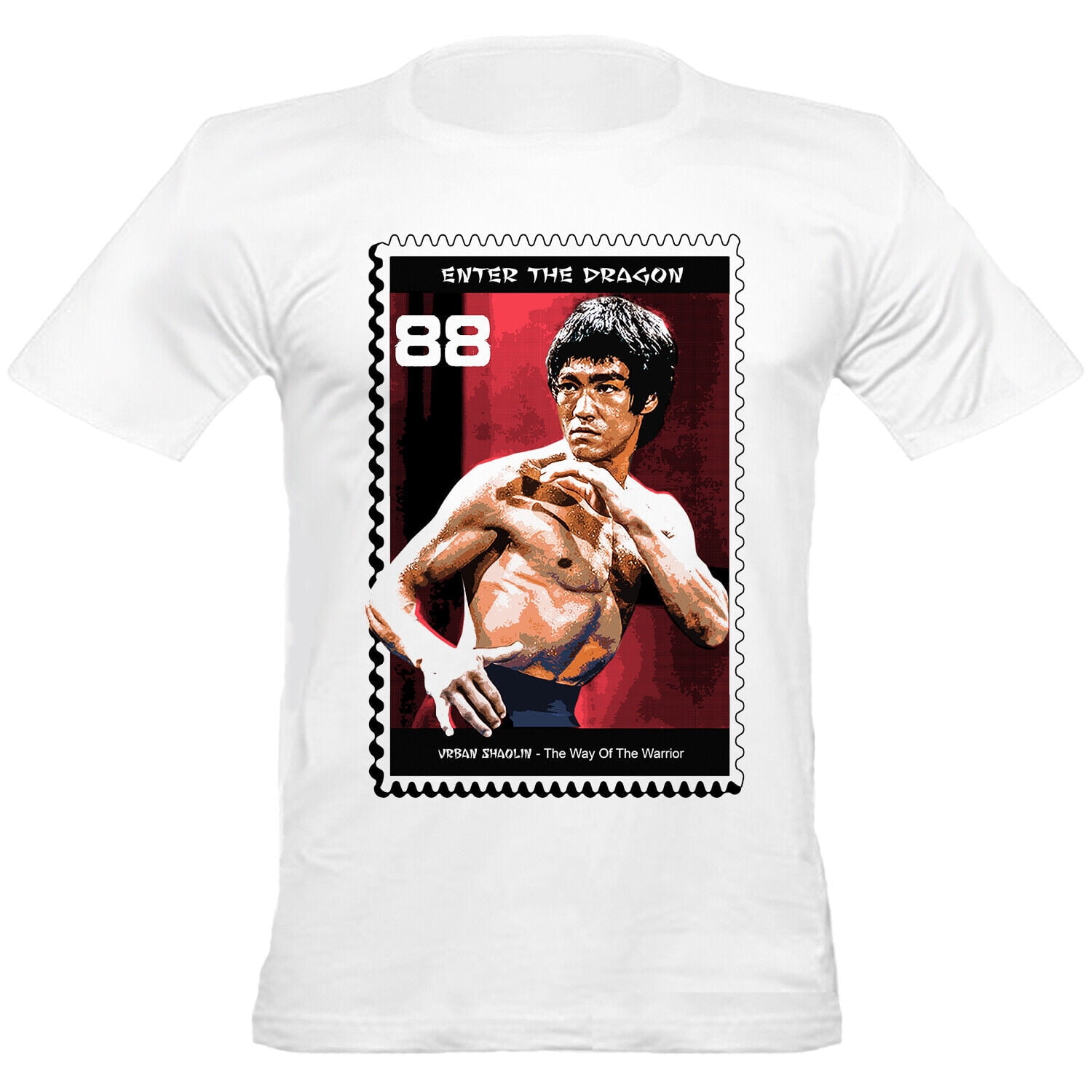 Bruce Lee Stamp Inspired, Kung Fu, Vest Top , Regular Fit, White ...