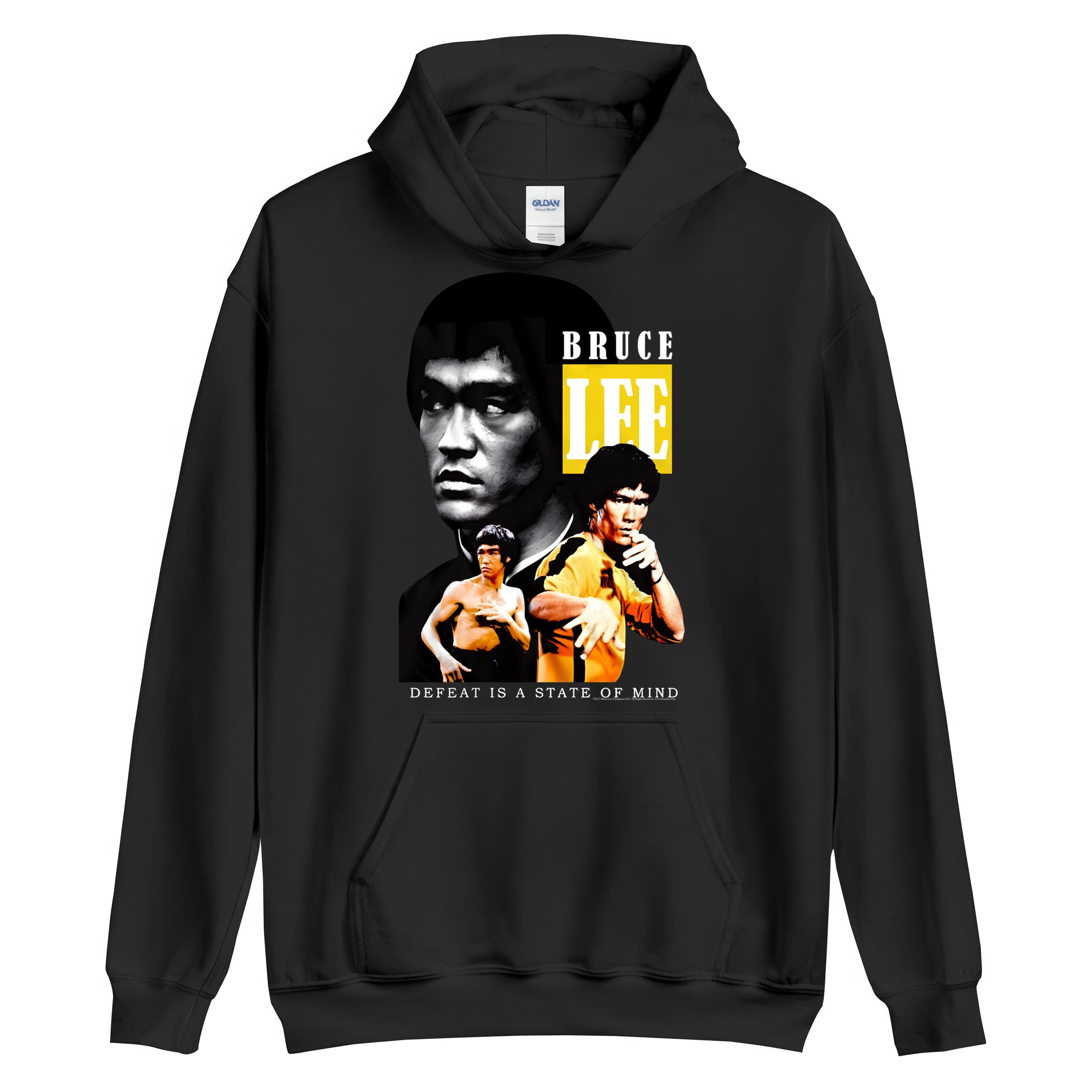 Bruce Lee Triple Threat Men's T Shirt Defeat Is A State Of Mind Kung ...