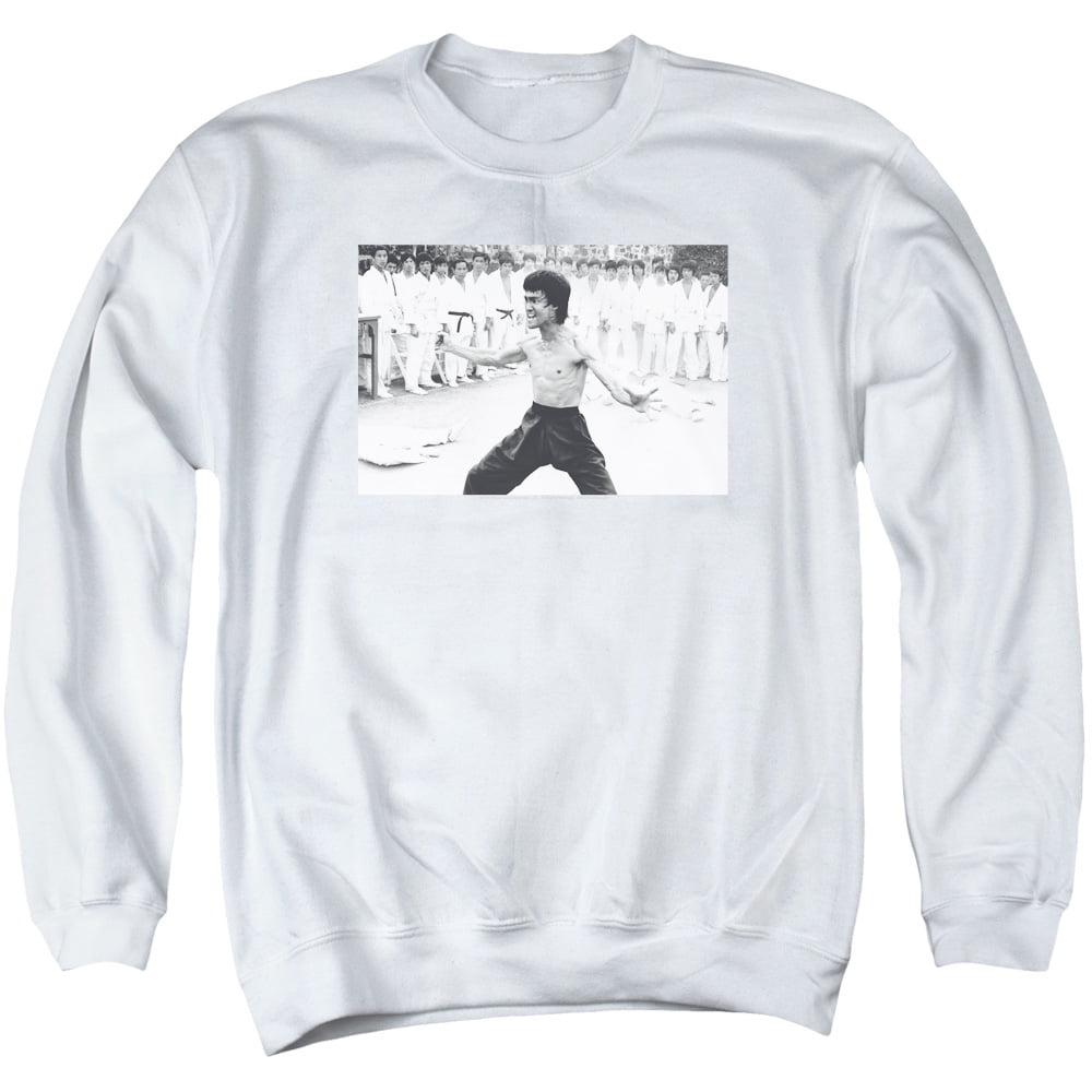 Bruce Lee Triumphant Adult Crewneck Sweatshirt White - Walmart.com