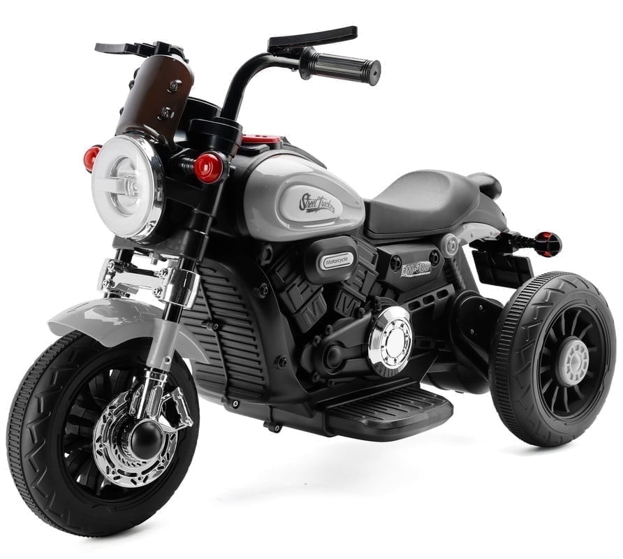 Bruce & Shark Kids Electric Motorcycle Ride-On Toy, 3-Wheel, Dual Motor ...