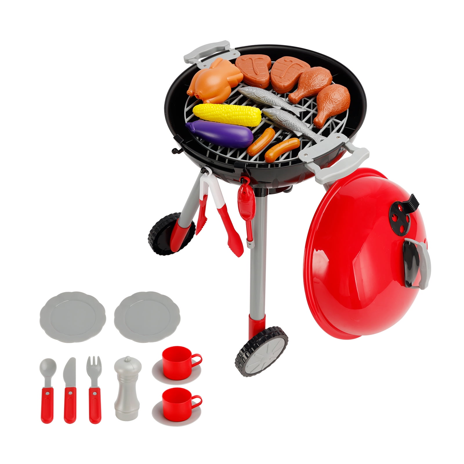 Bruce&Shark Kitchen Toy Set, Girls Boys Toy BBQ Grill Set, Barbecue ...