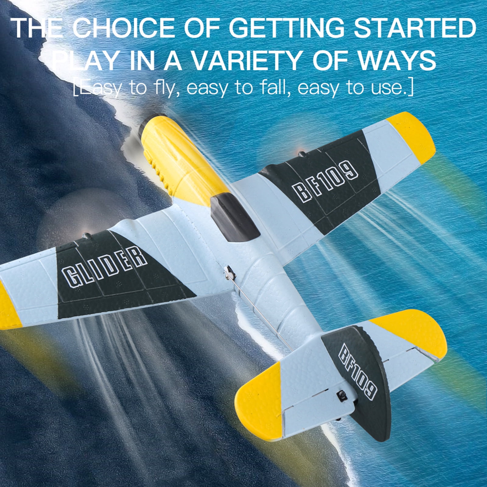 Bruce&Shark RC Plane 3 Channel P51 Remote Control Airplane Fighter Toys ...