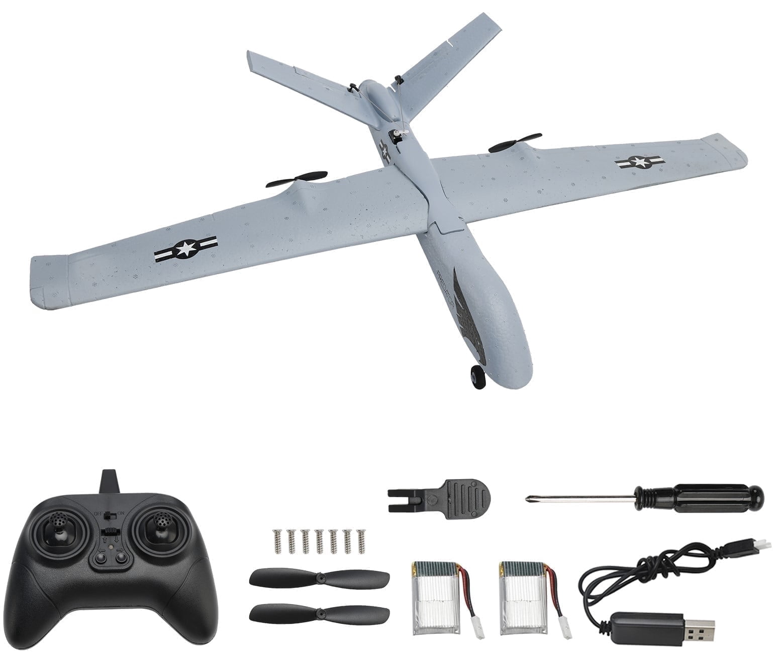 RC Plane RC Airplane RC Glider Foam Aircraft 3CH Z55 Toy With 2 ...