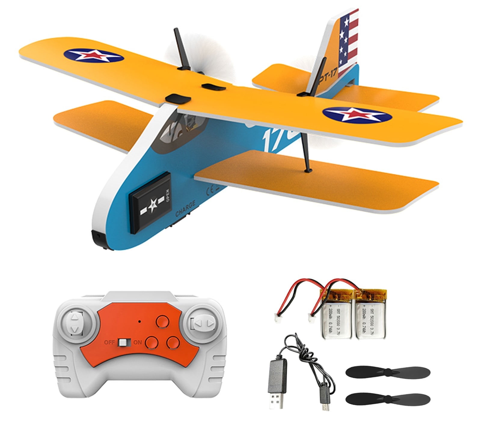 Bruce&Shark RC Plane, Remote Control Airplane Toy, 2.4GHZ RC Airplane ...
