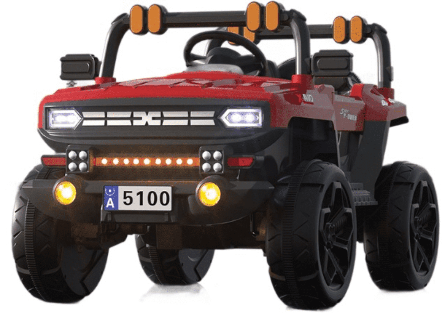 Bruce&Shark Ride on Toys 2 Seater 4 Wheel Ride on Cars with Remote ...