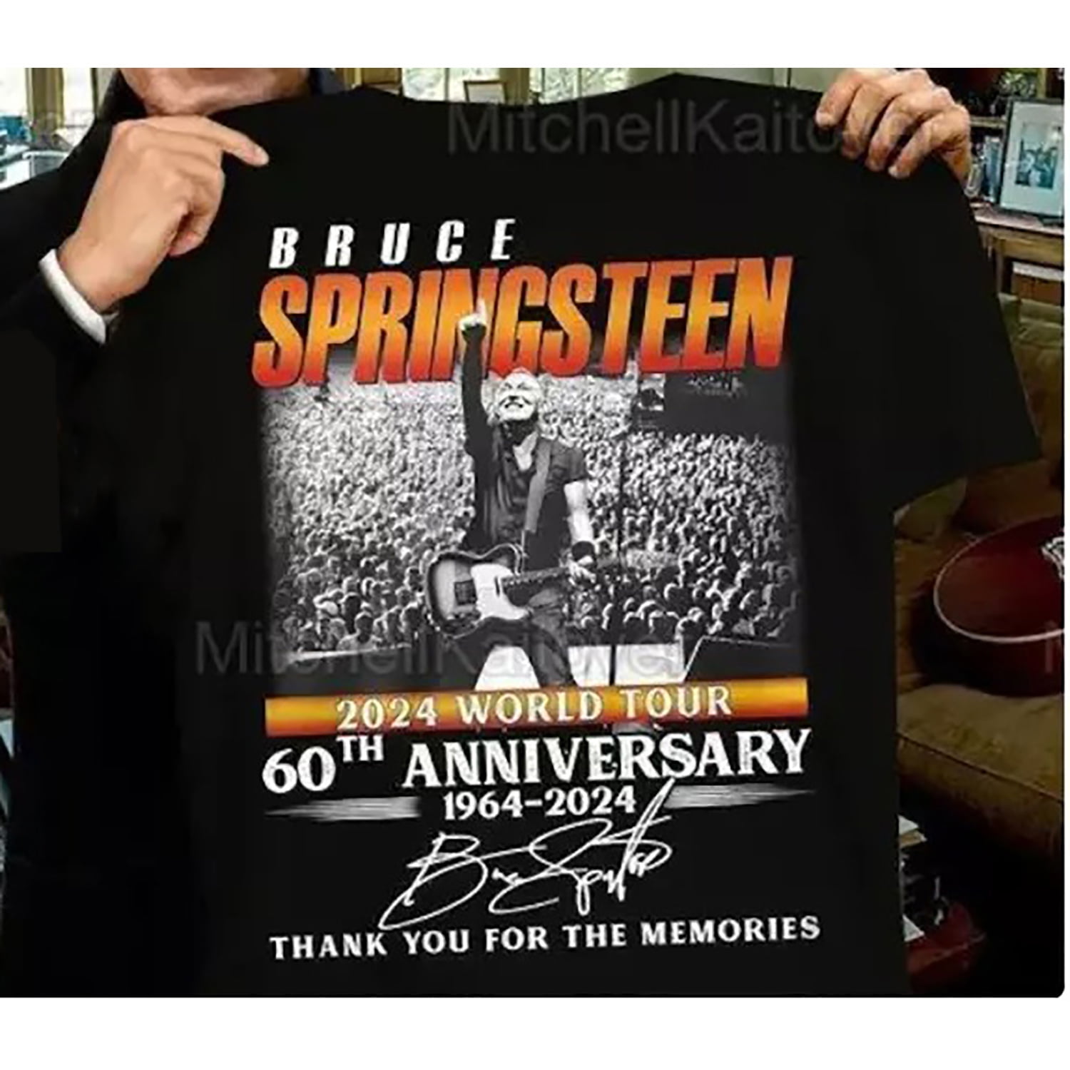 Bruce Springsteen 2024 Tour Shirt, Bruce Springsteen 60th Anniversary ...
